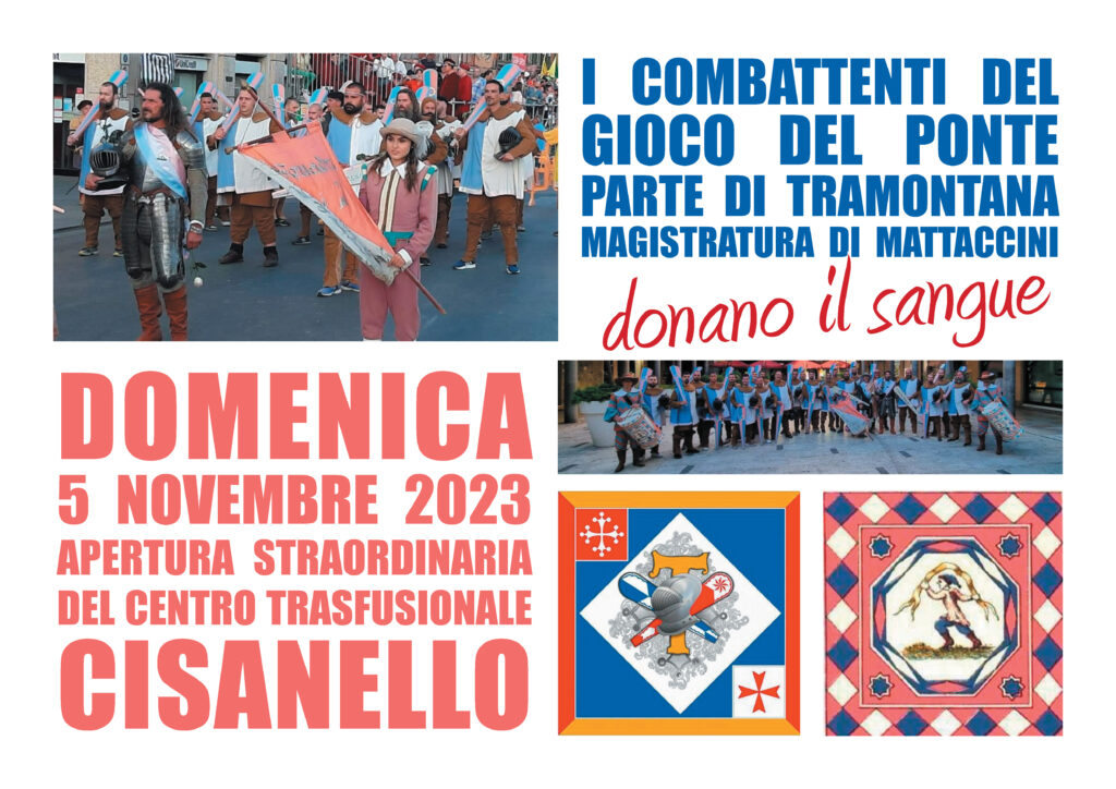 Centro trasfusionale aperto a Cisanello con il Gioco del Ponte di ...